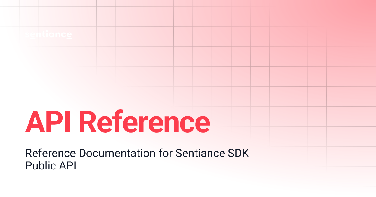 API Reference | Sentiance