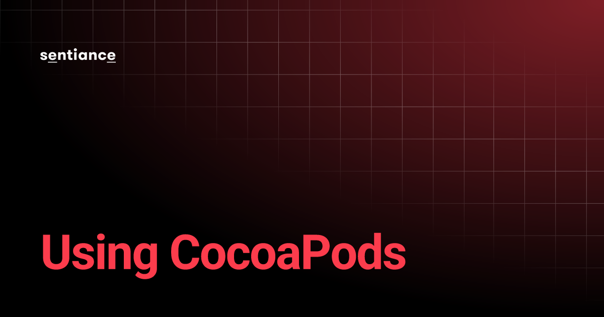 Using CocoaPods | Sentiance