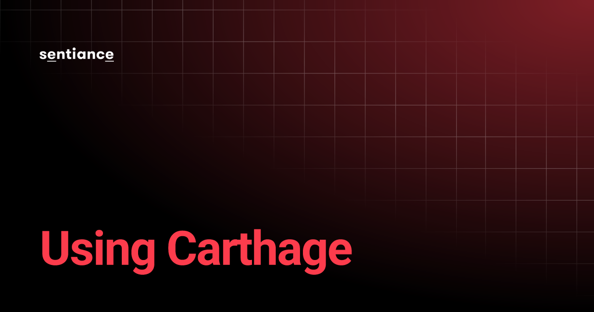 Using Carthage | Sentiance